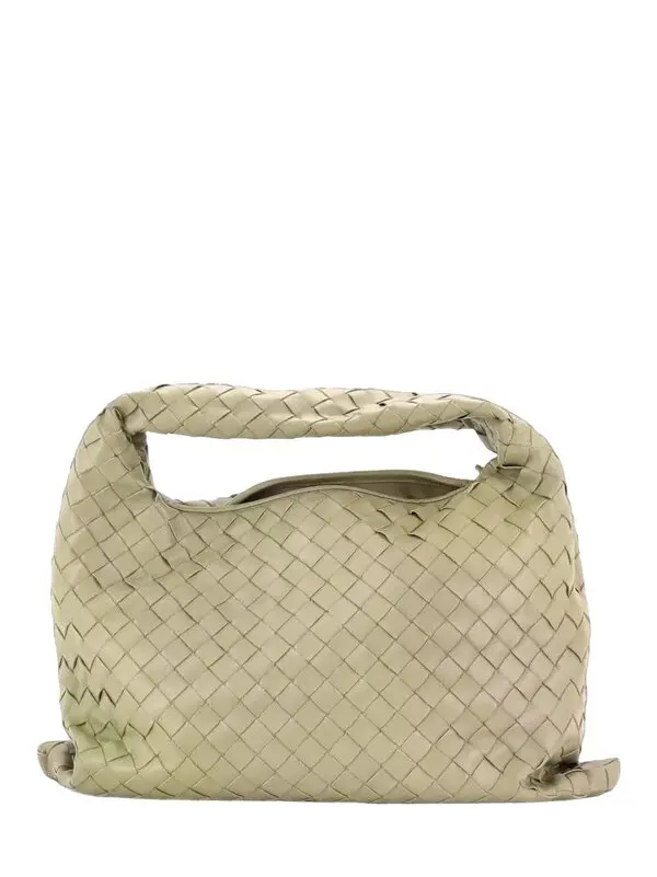 Bottega Veneta Hop Intrecciato Leather Small Hobo Bag - Neutrals