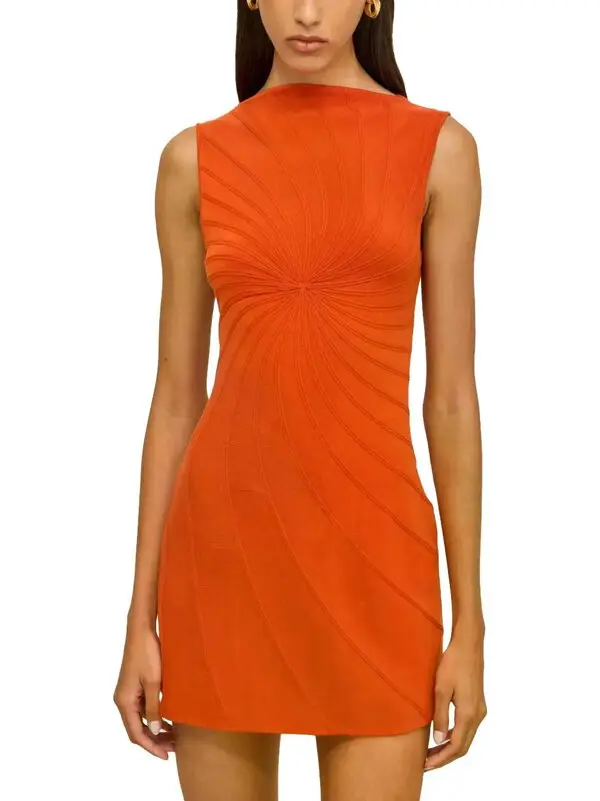 Cult Gaia Philippa Knit Dress - Orange