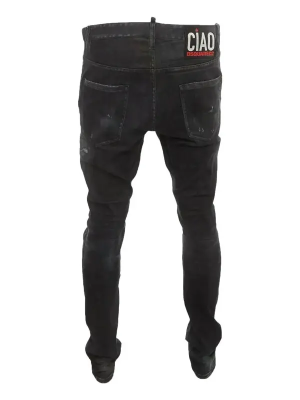 Dsquared2 Super Twinky Distressed Jeans - Black