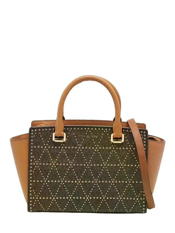 Michael Kors Selma Studded Tote Bag - Brown