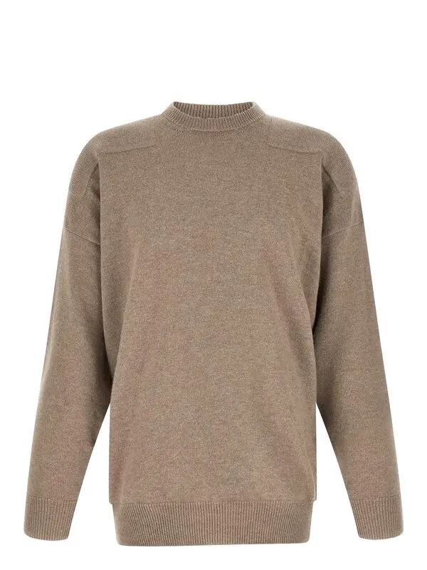 JIL SANDER Mélange Wool Sweater - Beige