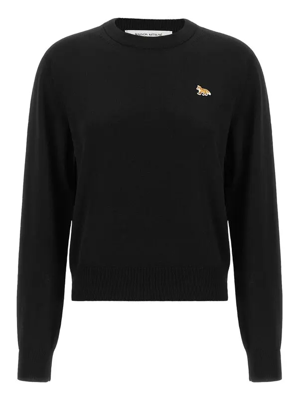 Maison Kitsuné Baby Fox Crew Neck Sweater - Black