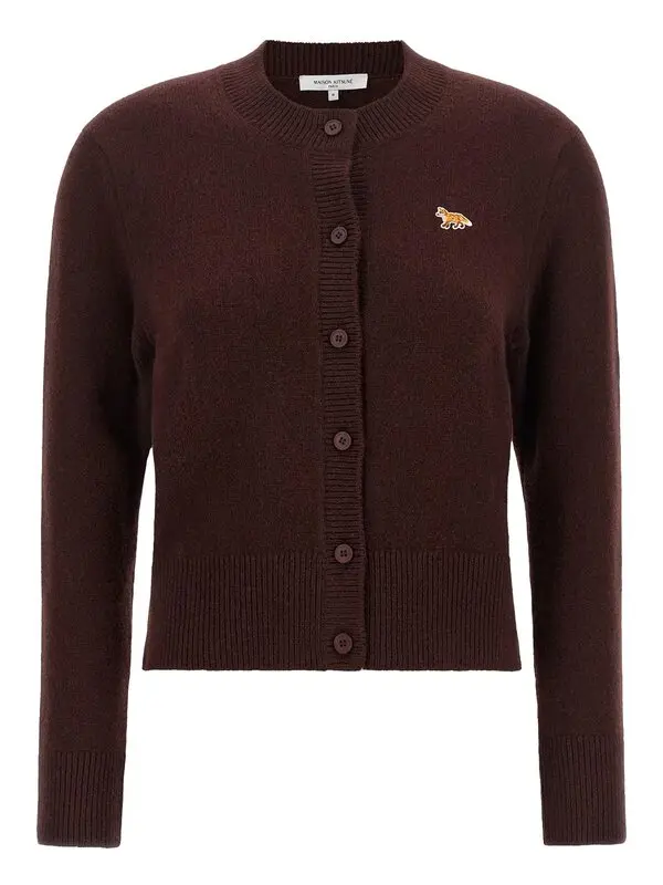 Maison Kitsuné Baby Fox' Cardigan - Brown