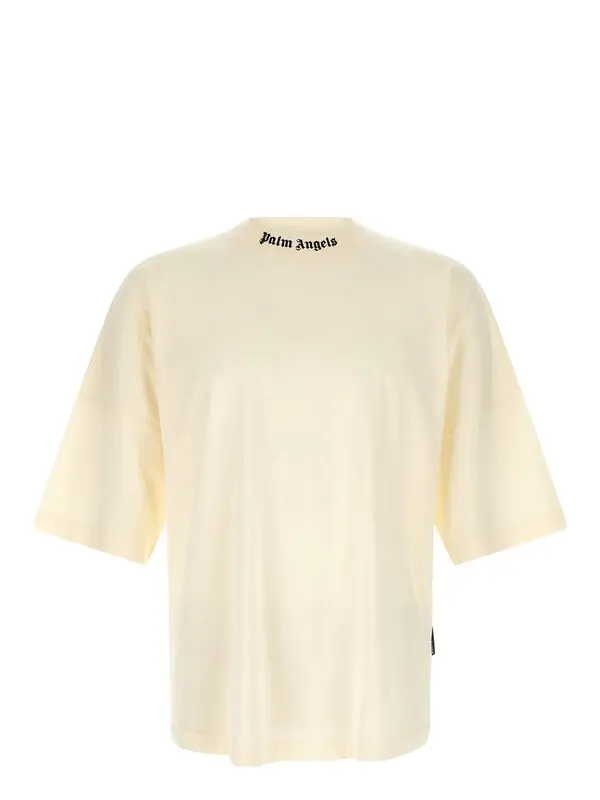 Palm Angels Logo Print T-shirt - White