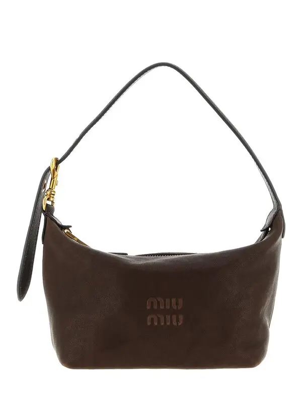 Miu Miu Pouch Nappa Aviator - Brown