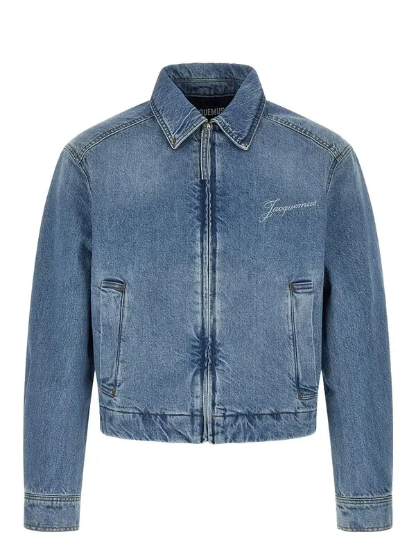 Jacquemus La Veste De-nîmes Canevas' Jacket - Blue