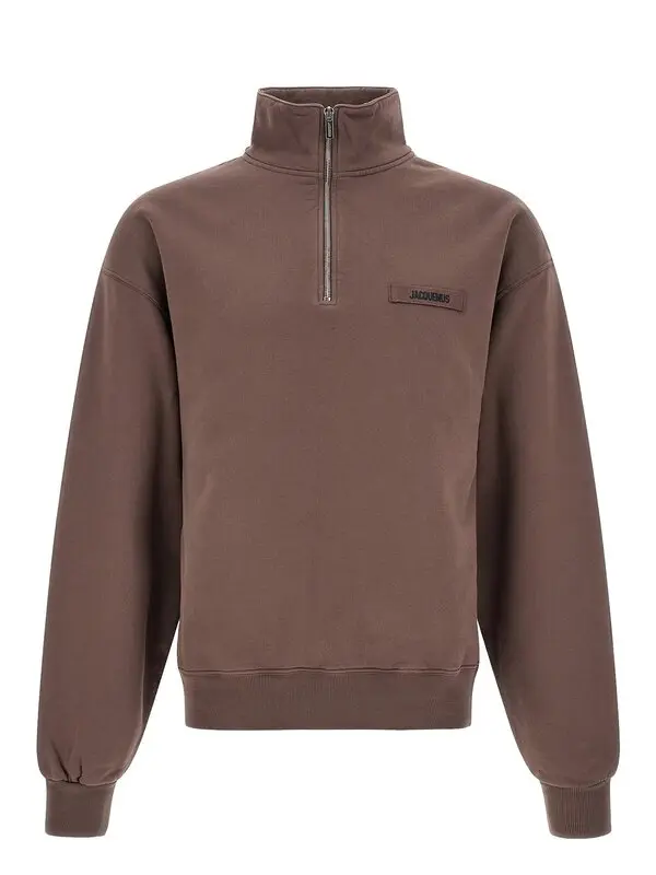 Jacquemus Le Camionneur Gros-grain' Sweatshirt - Brown