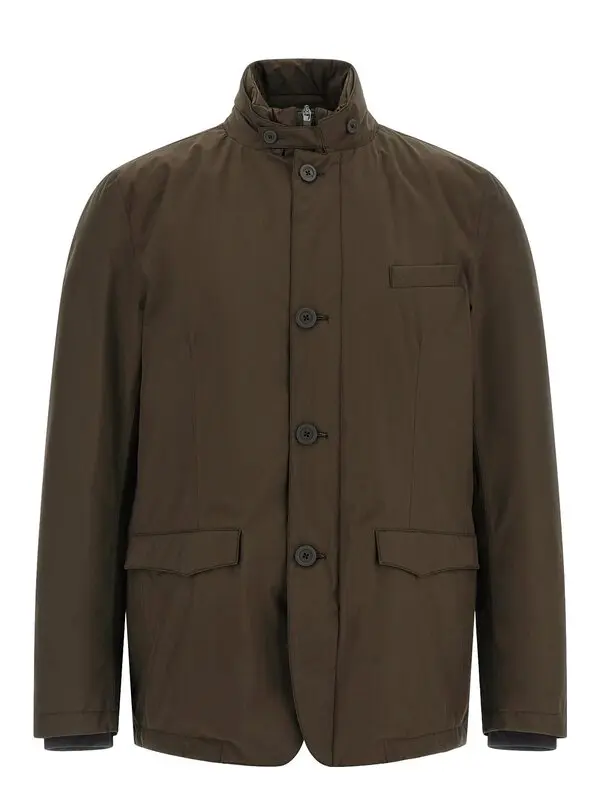 Herno Bib Insert Jacket - Brown