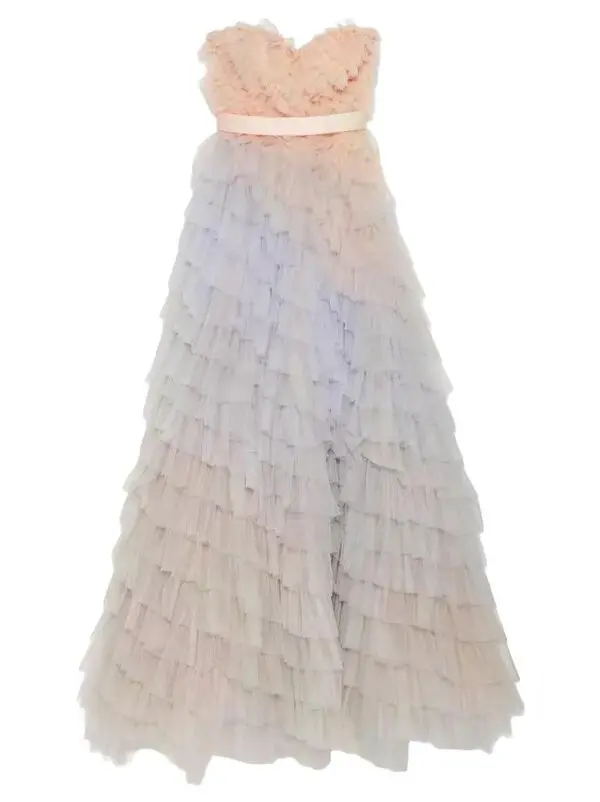 Viktor & Rolf Ruffled Ombré Gown - Neutrals