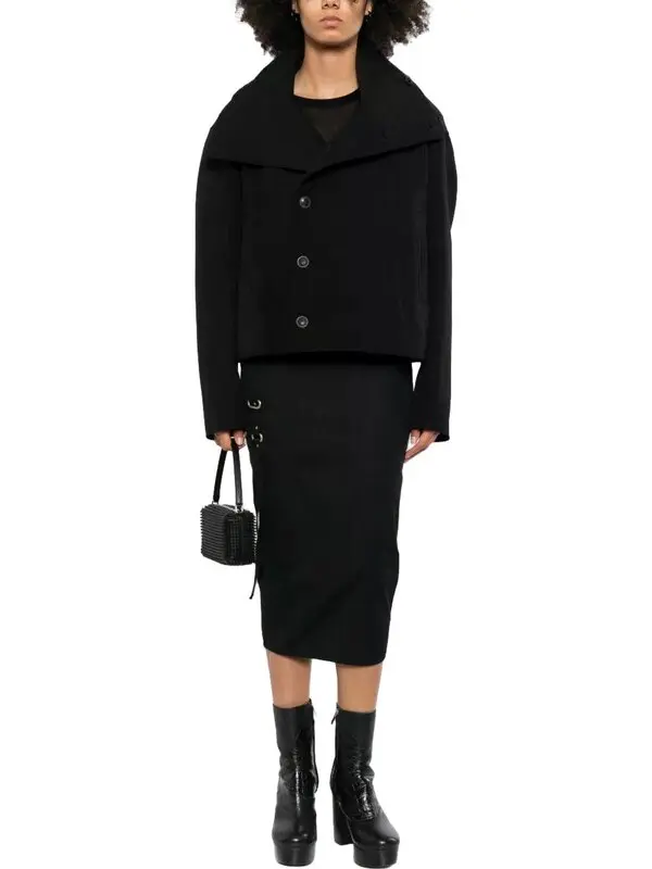 Rick Owens Biker Jumbo Stooges Jacket - Black