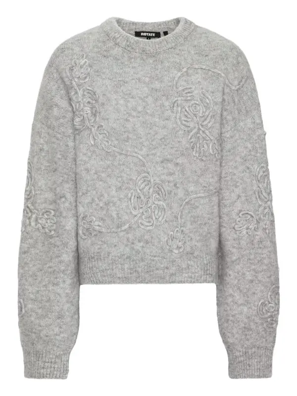 ROTATE BY BIRGER CHRISTENSEN 3d Flower Knit - Grey