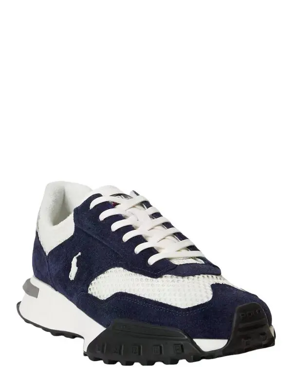 Polo Ralph Lauren Eldridge Suede-panelled Trainers - Blue
