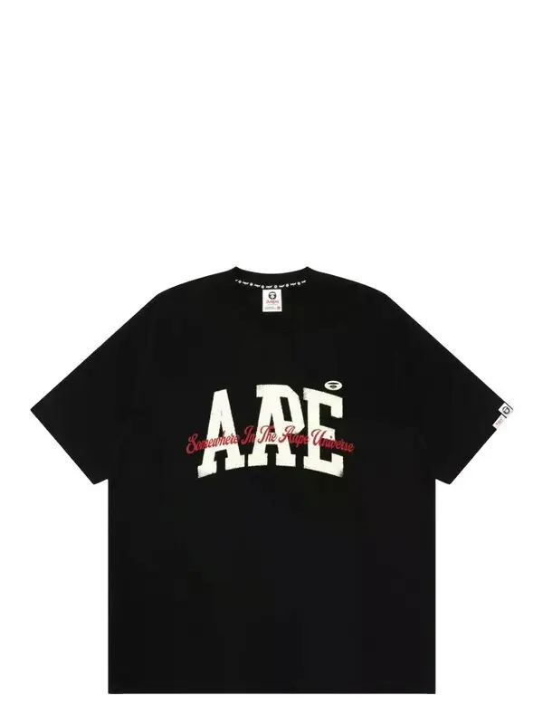 AAPE BY *A BATHING APE Aapeunvs Logo-print Cotton T-shirt - Black