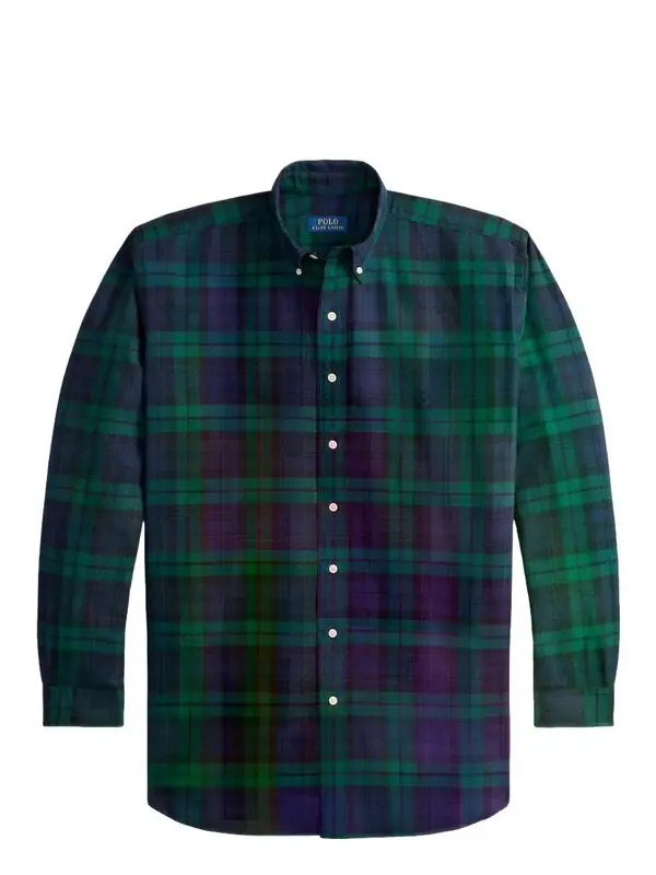 Polo Ralph Lauren Plaid Oxford Shirt - Blue