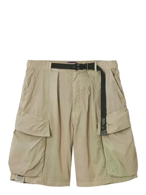 AFTERMATHS Belted Cargo Shorts - Neutrals
