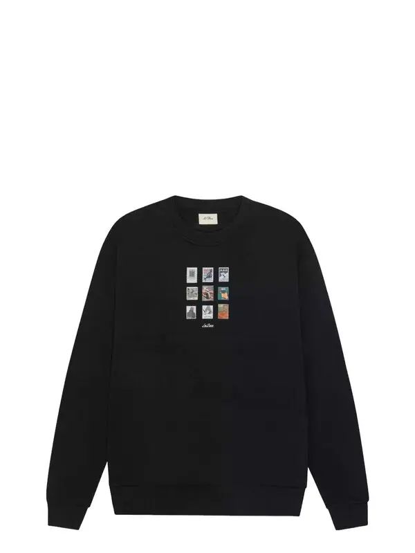 LES DEUX Graphic-print Sweatshirt - Black