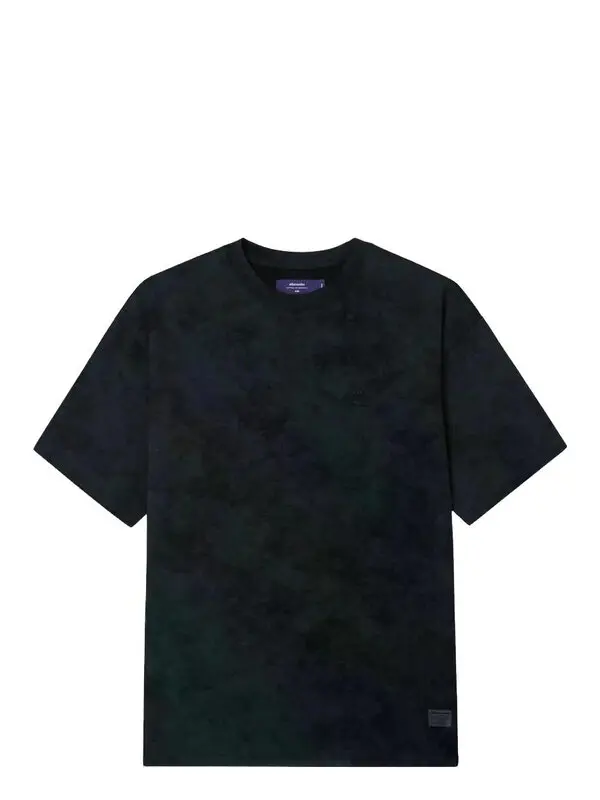 AFTERMATHS Logo-embroidered Acid-wash T-shirt - Black