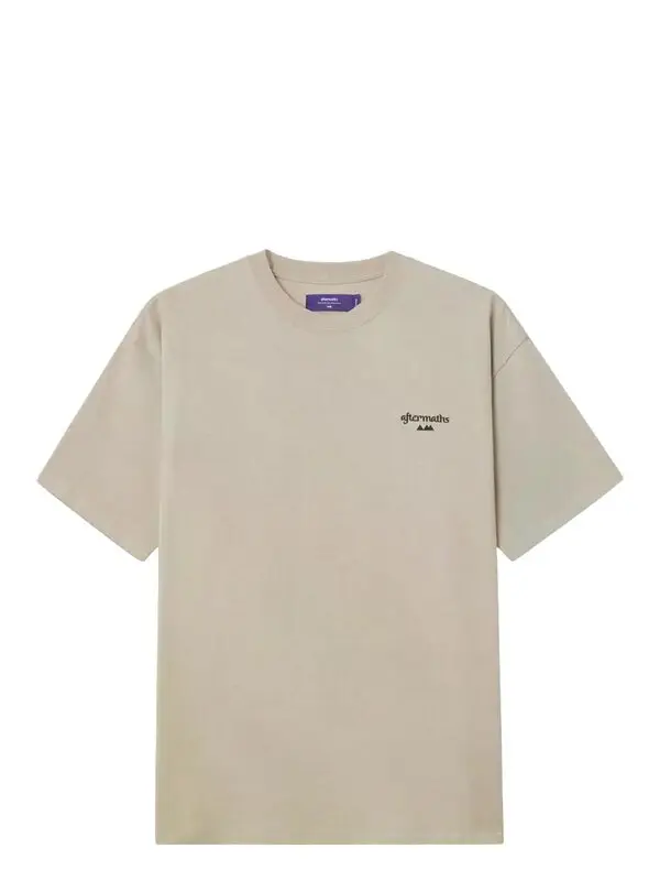 AFTERMATHS Logo-motif T-shirt - Neutrals