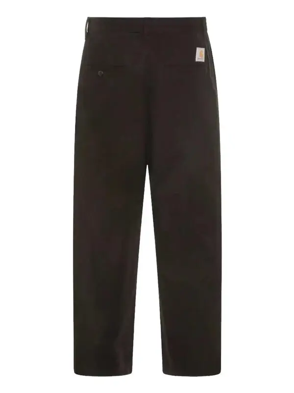 Carhartt Work In Progress Brady Logo-patch Trousers - Black