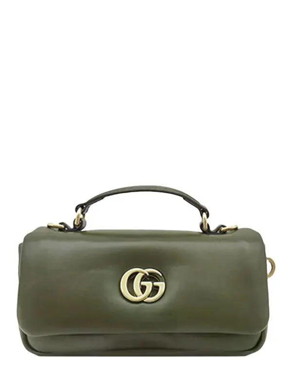 Gucci 2016-2026 Mini Gg Milano Lambskin Top Handle Bag Satchel - Green