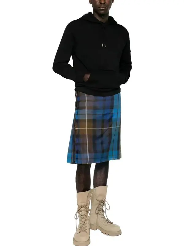 VIVIENNE WESTWOOD Tartan-check Pleated Midi Skirt - Blue