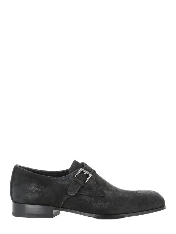 PANTANETTI Buckle-fastening Monk-strap Loafers - Black