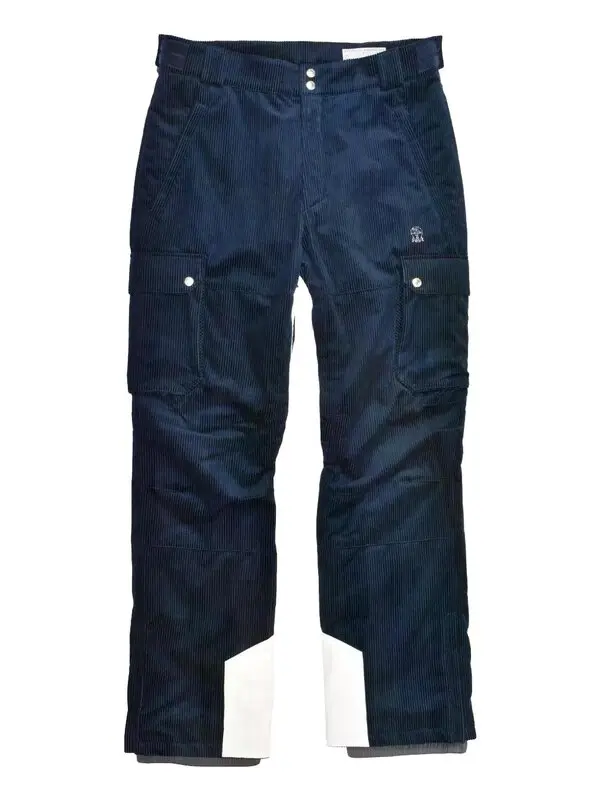 Brunello Cucinelli Corduroy Cargo Straight-leg Trousers - Blue