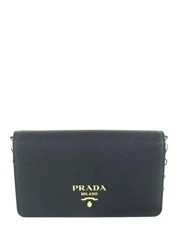 Prada 2013-2026 Mini Saffiano Crossbody Bag - Black