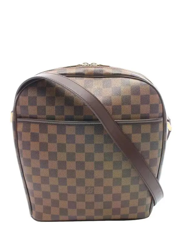 LOUIS VUITTON 2002 Damier Ebene Ipanema Gm Shoulder Bag - Brown