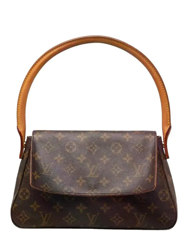 LOUIS VUITTON 2001 Monogram Mini Looping Shoulder Bag - Brown