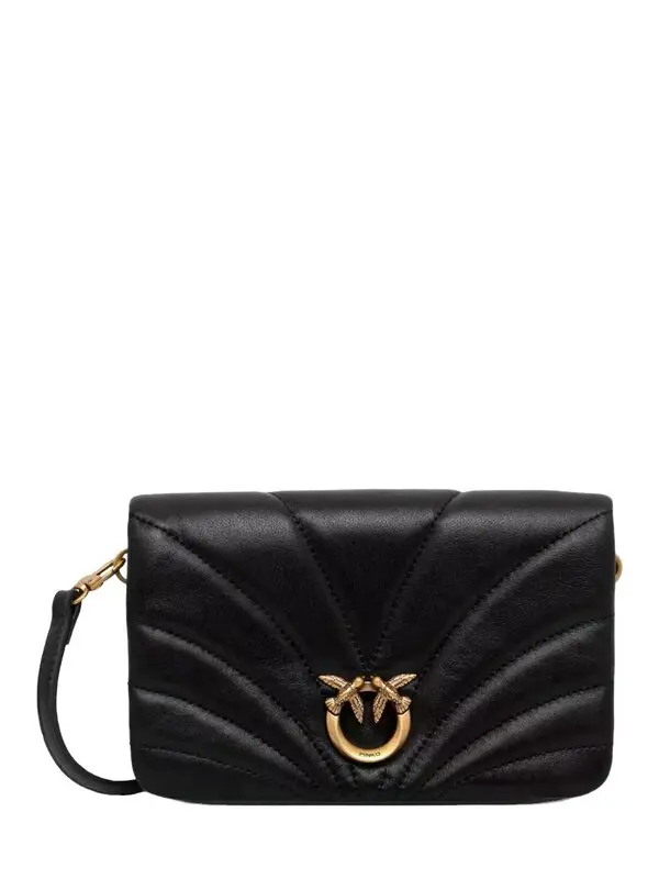 Pinko Small Love Bag Click Horizontal Shoulder Bag - Black