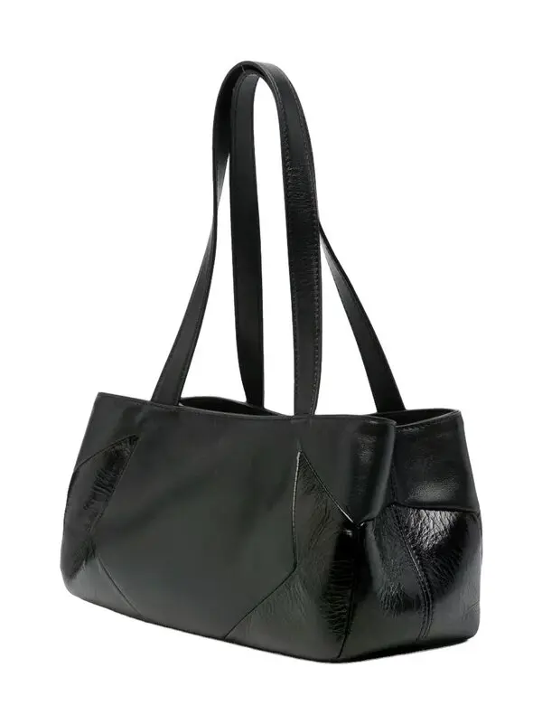 Off-White Small Oyah Leather Tote Bag - Black