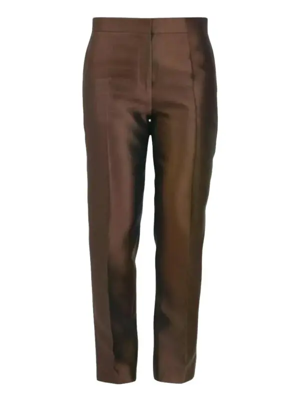 Max Mara Shantung Carrot-fit Trousers - Brown