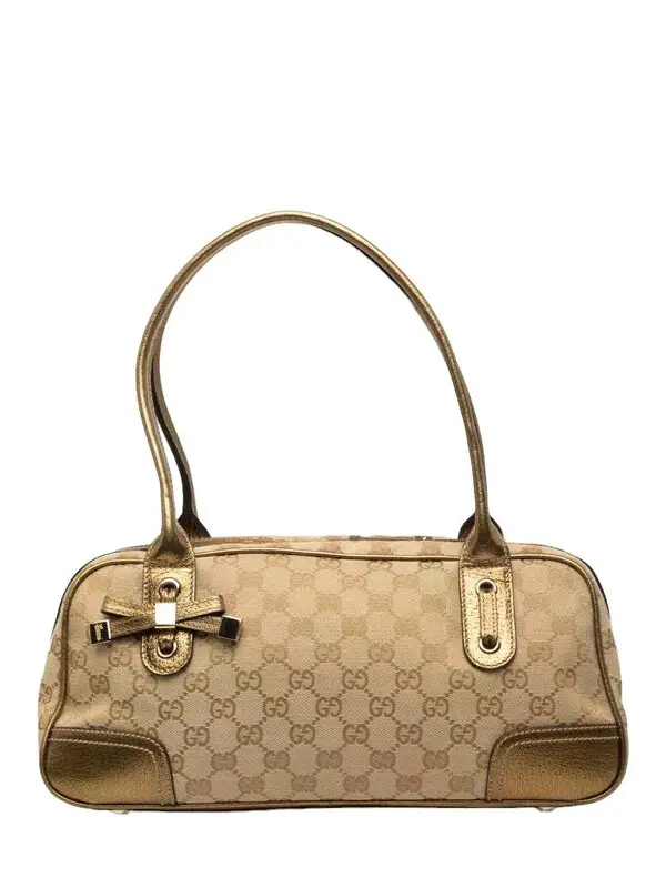 Gucci 2000-2015 Gg Canvas Princy Shoulder Bag - Gold