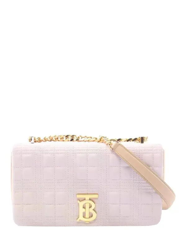 Burberry 2015-2026 Small Quilted Lambskin Lola Crossbody Bag - Pink
