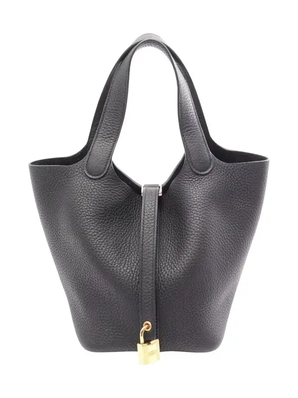 Hermès 2025 Clemence Picotin 18 Handbag - Black