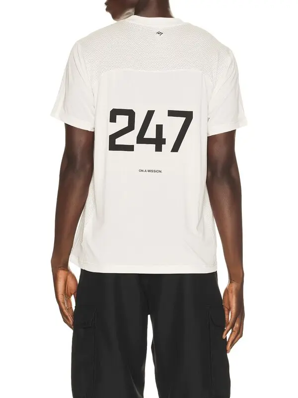 247 BY REPRESENT Numbers Tee In Grey - Flat White