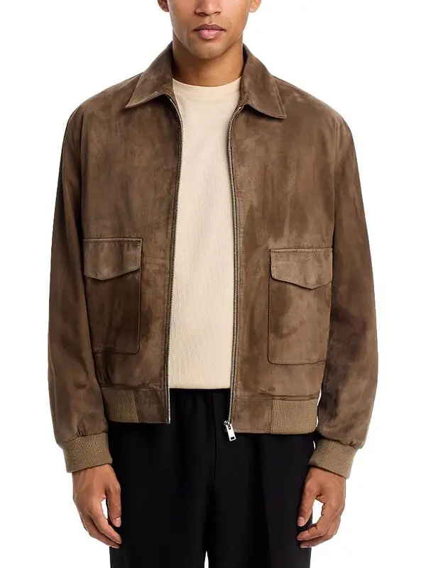 ARMA Gwenno Suede Leather Jacket - Soil