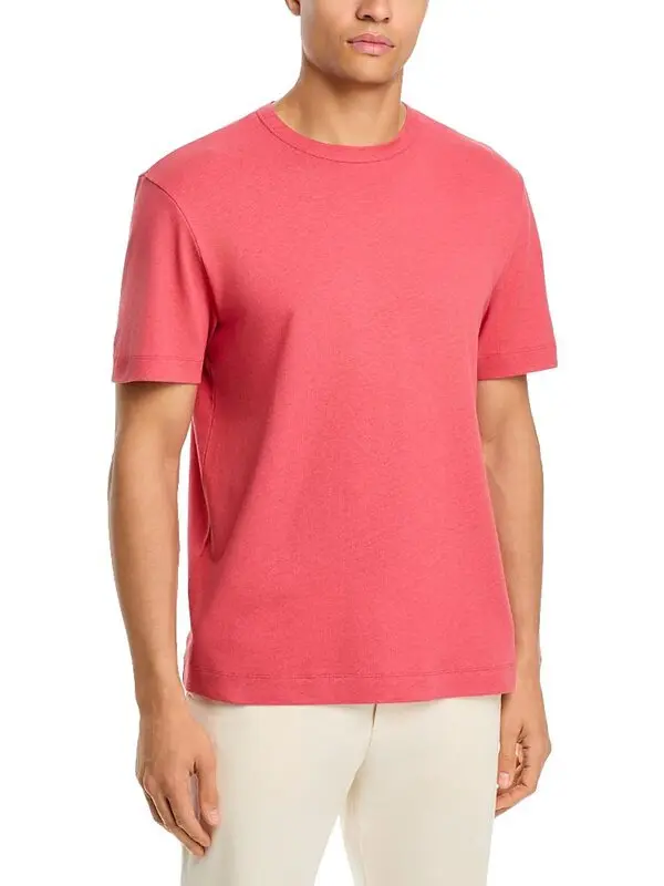 BOSS H-taut Stripe Crewneck T-shirt - Medium Red