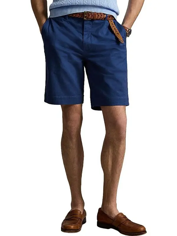 Polo Ralph Lauren Greenwich 9 Classic Fit Chino Shorts - Blue