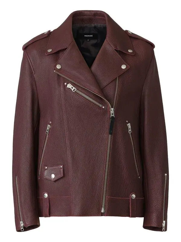 Mackage Cass-pb Moto Jacket - Garnet