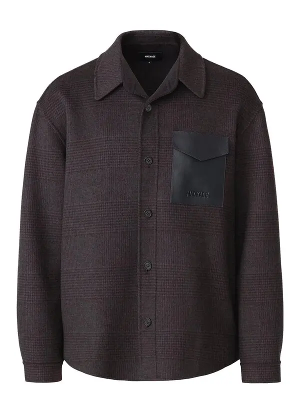 Mackage Emmanuel-pl Shirt Jacket - Navy-coffee