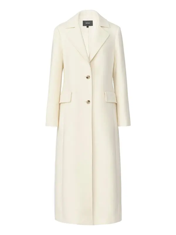 Mackage Corazon Semi-fitted Wool Coat - Cream