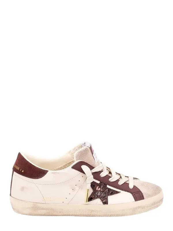 GOLDEN GOOSE Super-star Leather Sneakers - Multicolor