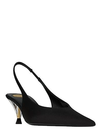 Saint Laurent Fanny Slingback Pumps - Black