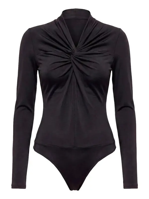 NISSA Knot Detailed Bodysuit - Multicolor