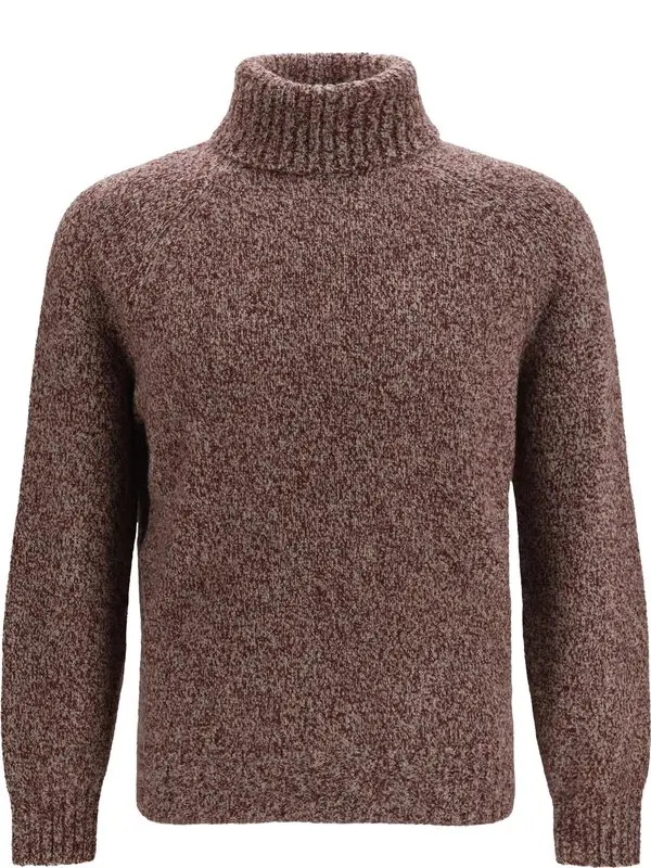 Brunello Cucinelli Wool, Silk And Cashmere Turtleneck Sweater - Multicolor