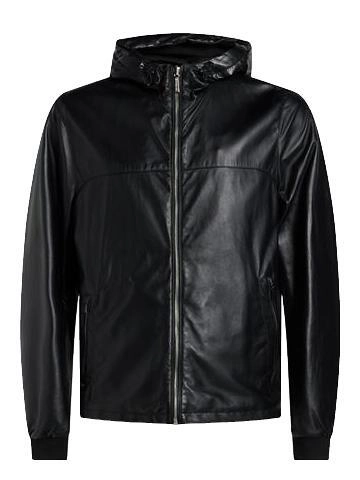 MOORER Jacket Size Ovine Leather - Black