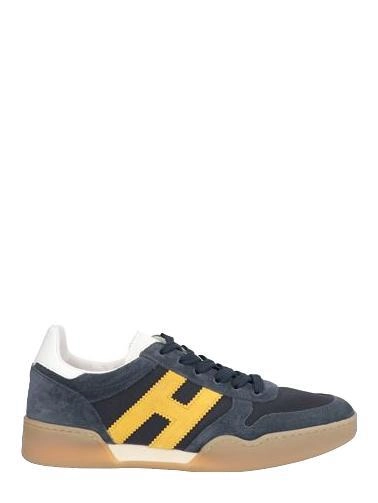 Hogan Sneakers Size Leather, Textile Fibers - Navy