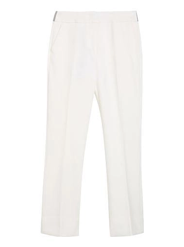 Peserico Pants Size Polyester, Viscose, Cotton, Elastane - White